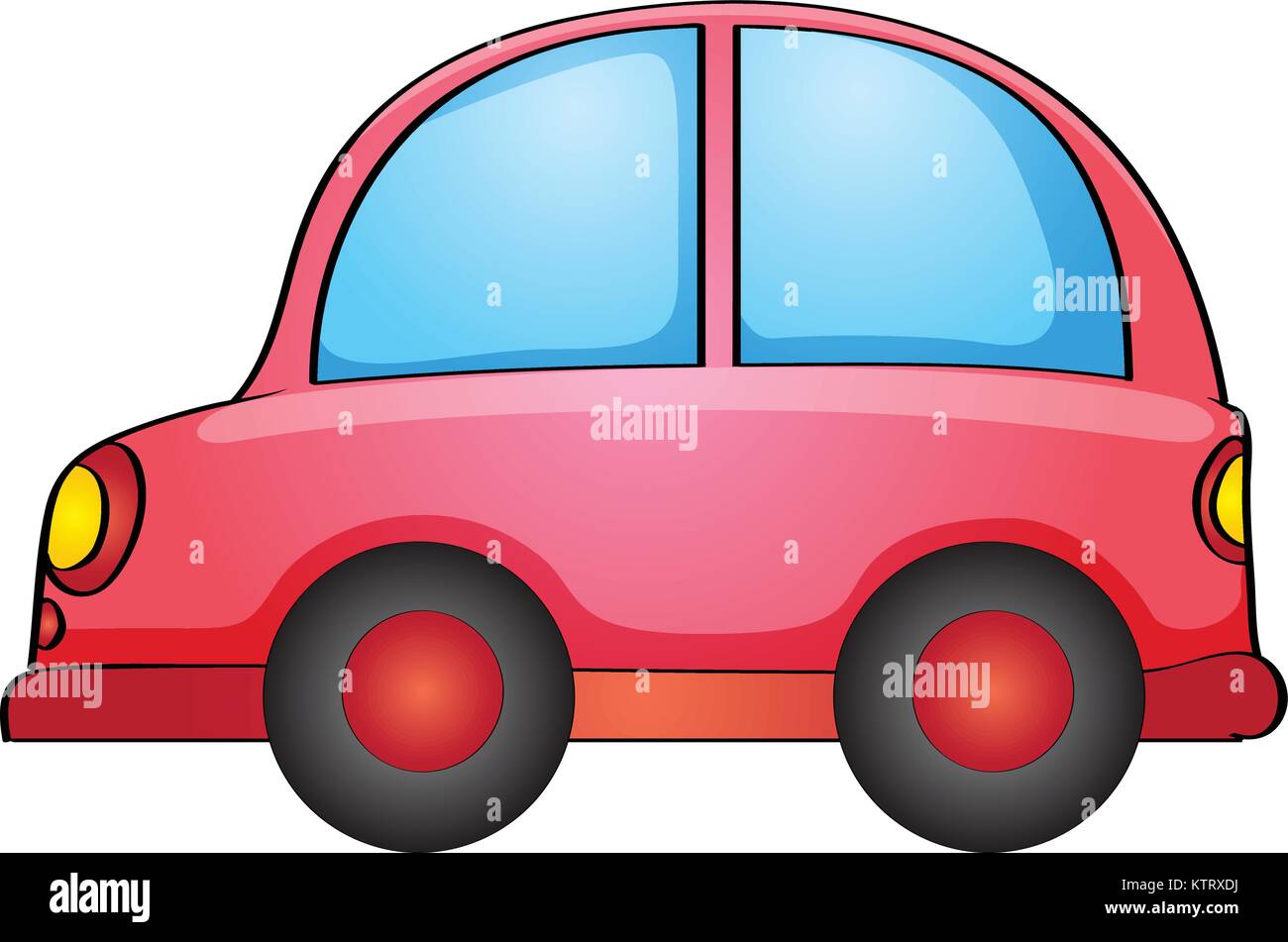 illustration of a car on white background Stock Vector Image & Art - Alamy