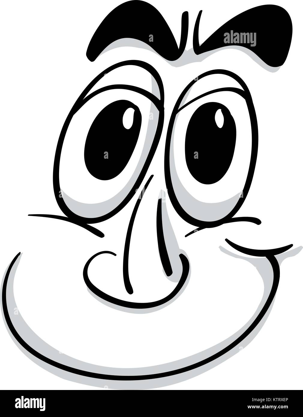 Illustration of a comical facial expression Stock Vector Image & Art ...