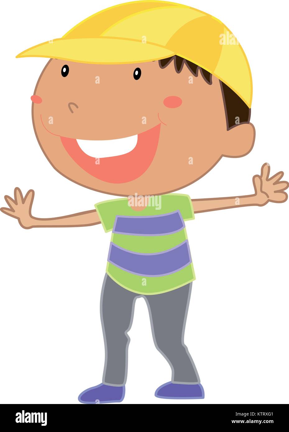 Cartoon of a cute little kid Stock Vector Image & Art - Alamy