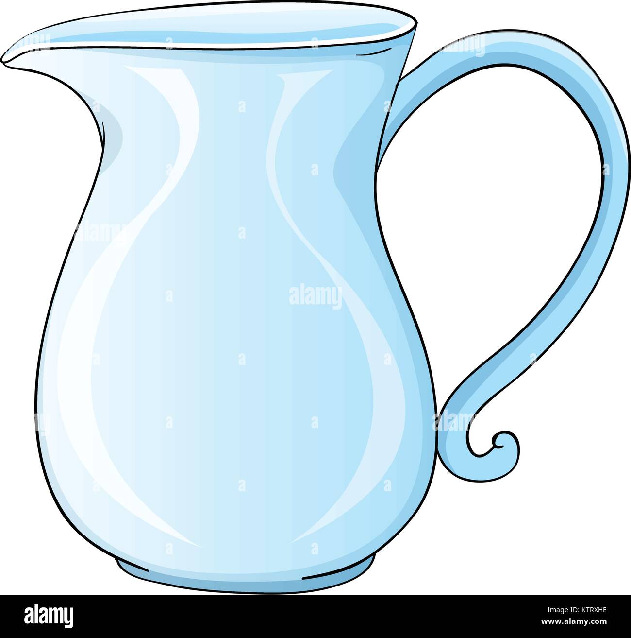 Illustration of a glass jug Stock Vector Image & Art - Alamy