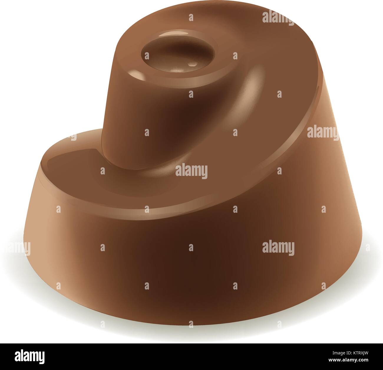 illustration of a chocolate on a white background Stock Vector Image ...