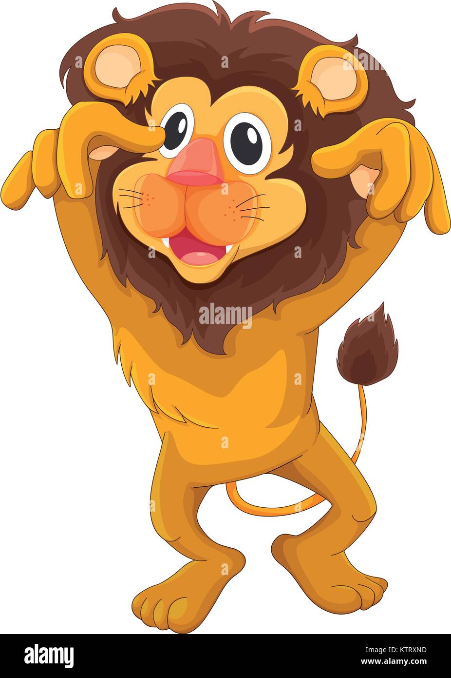 Illustration of a comical lion Stock Vector Image & Art - Alamy