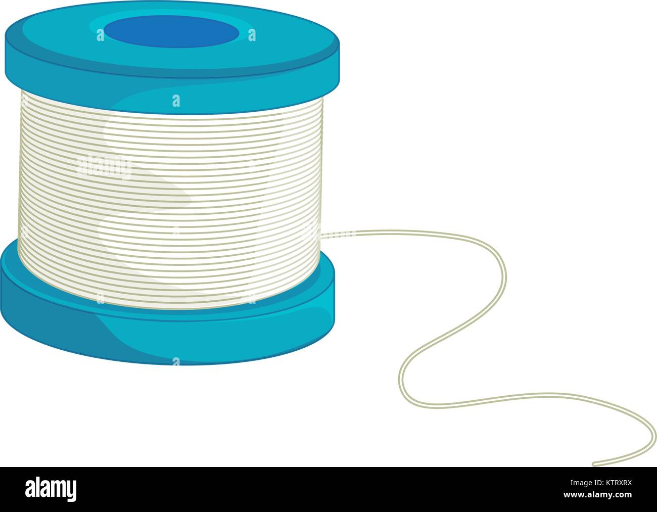 Illustration of fishing line on a coil Stock Vector Image & Art - Alamy