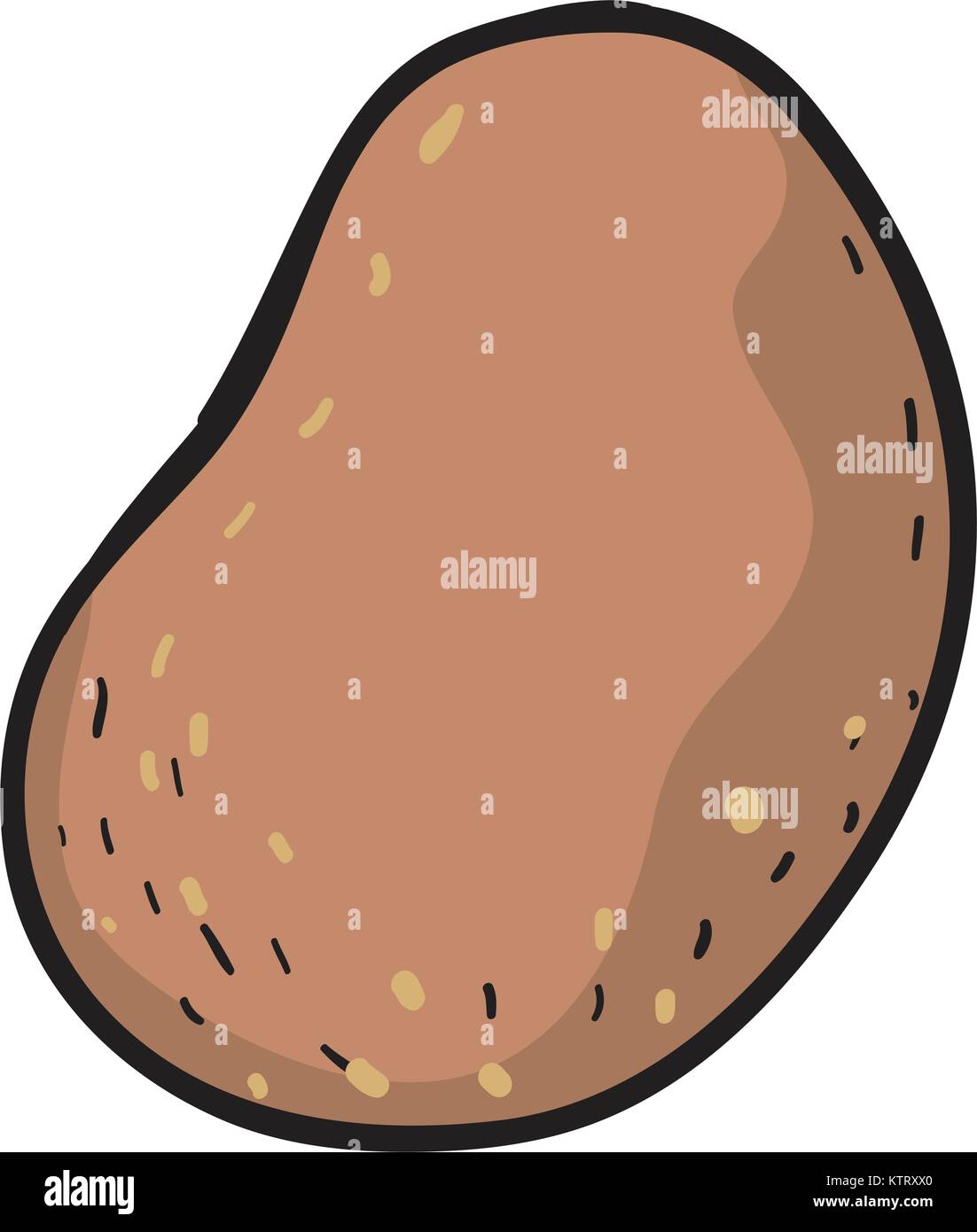 Illustration of a simple potato Stock Vector Image & Art - Alamy