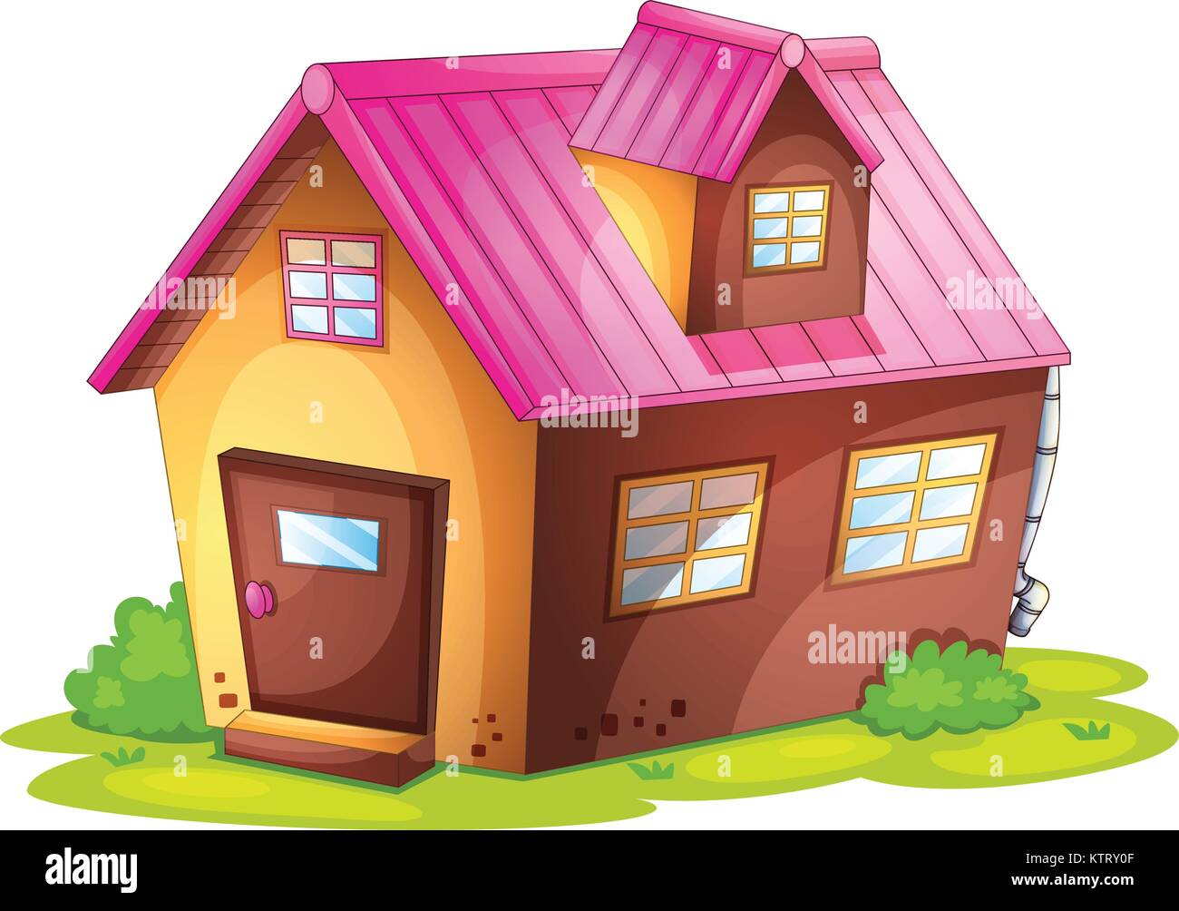 illustration of a house on a white background Stock Vector Image & Art ...
