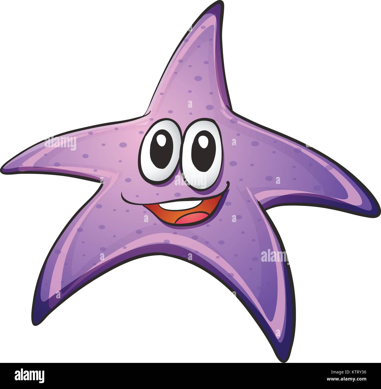 illustration of a star fish on a white background Stock Vector Image ...