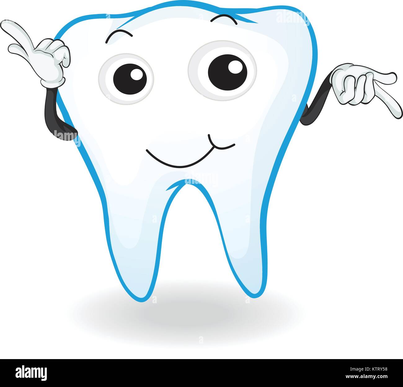 illustration of tooth on a white background Stock Vector Image & Art ...