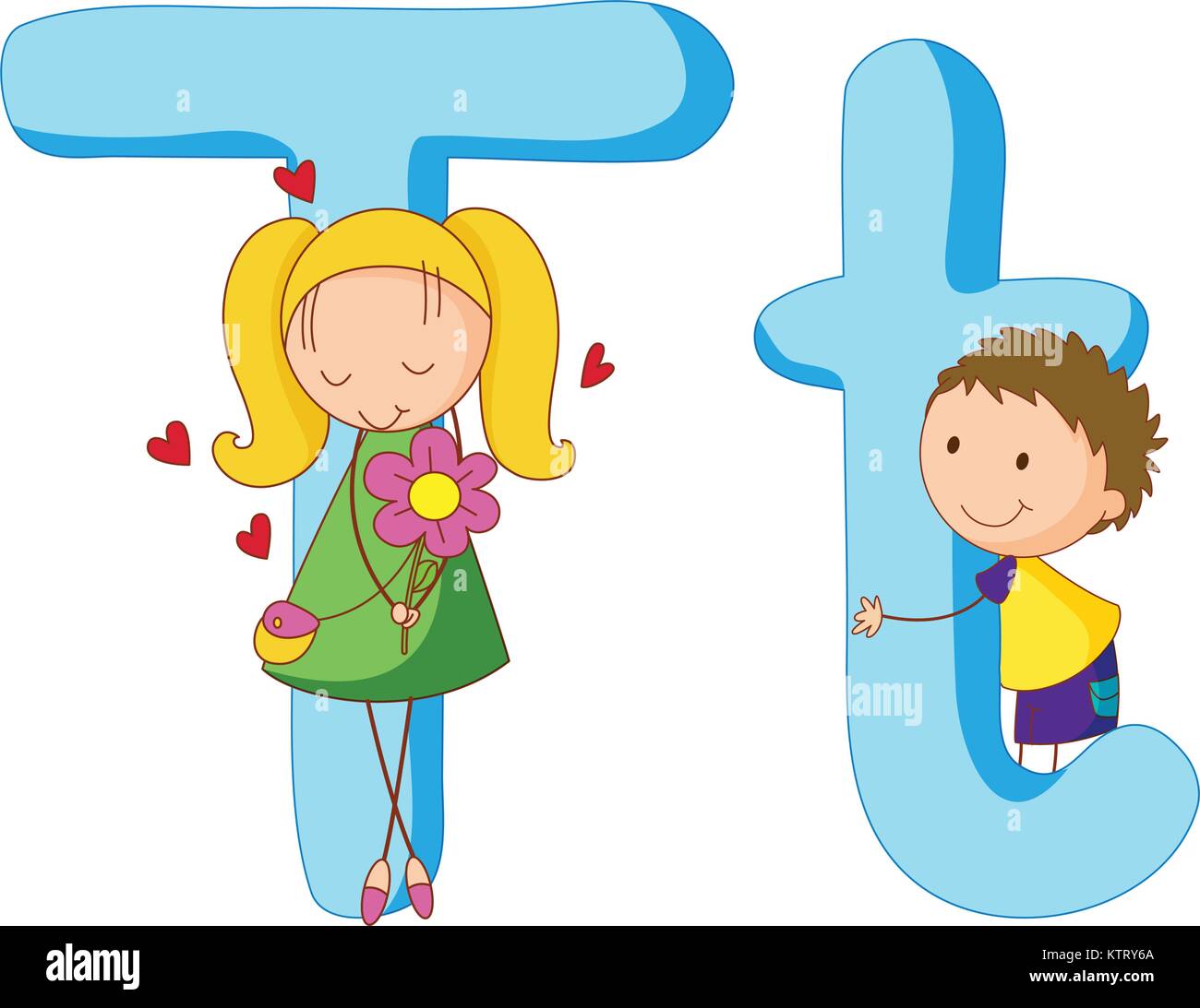 Illustration of children in a letter of alphabet Stock Vector Image ...