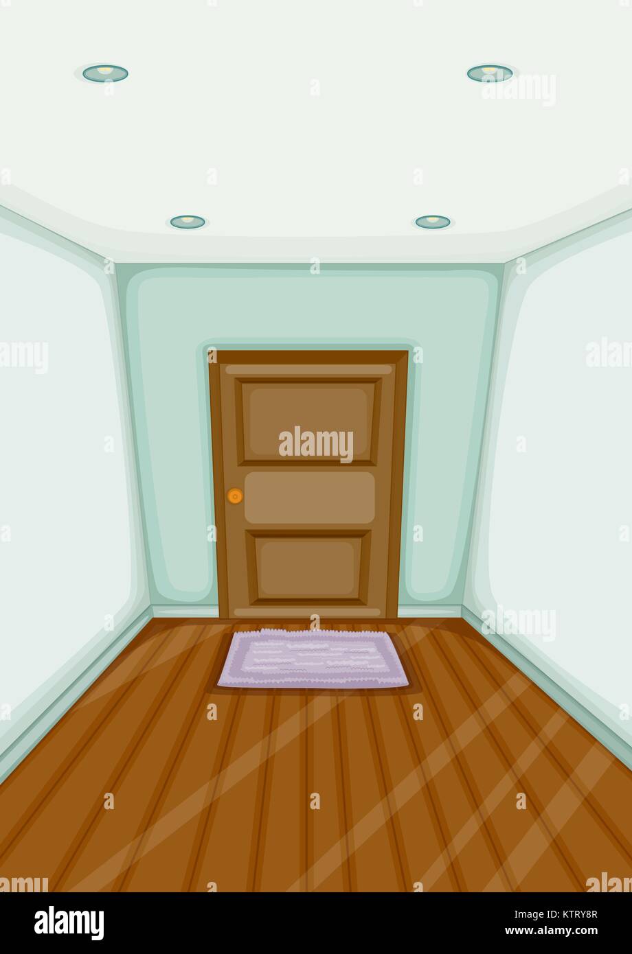 Illustration of an empty entrance Stock Vector Image & Art - Alamy