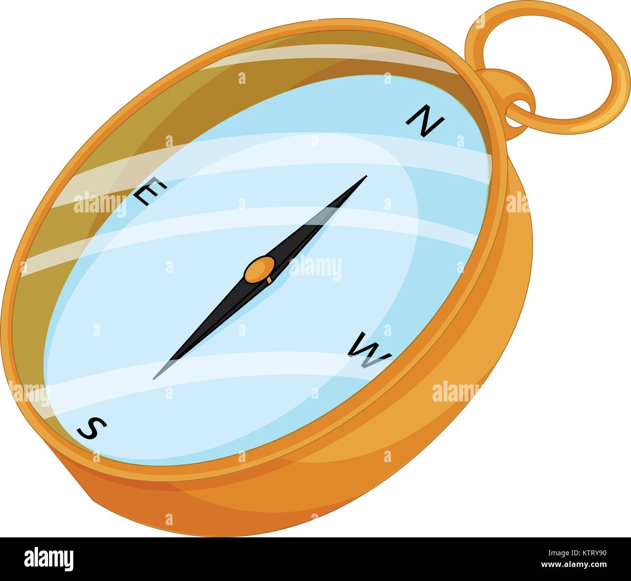 Camping compass on a white background Stock Vector Image & Art - Alamy