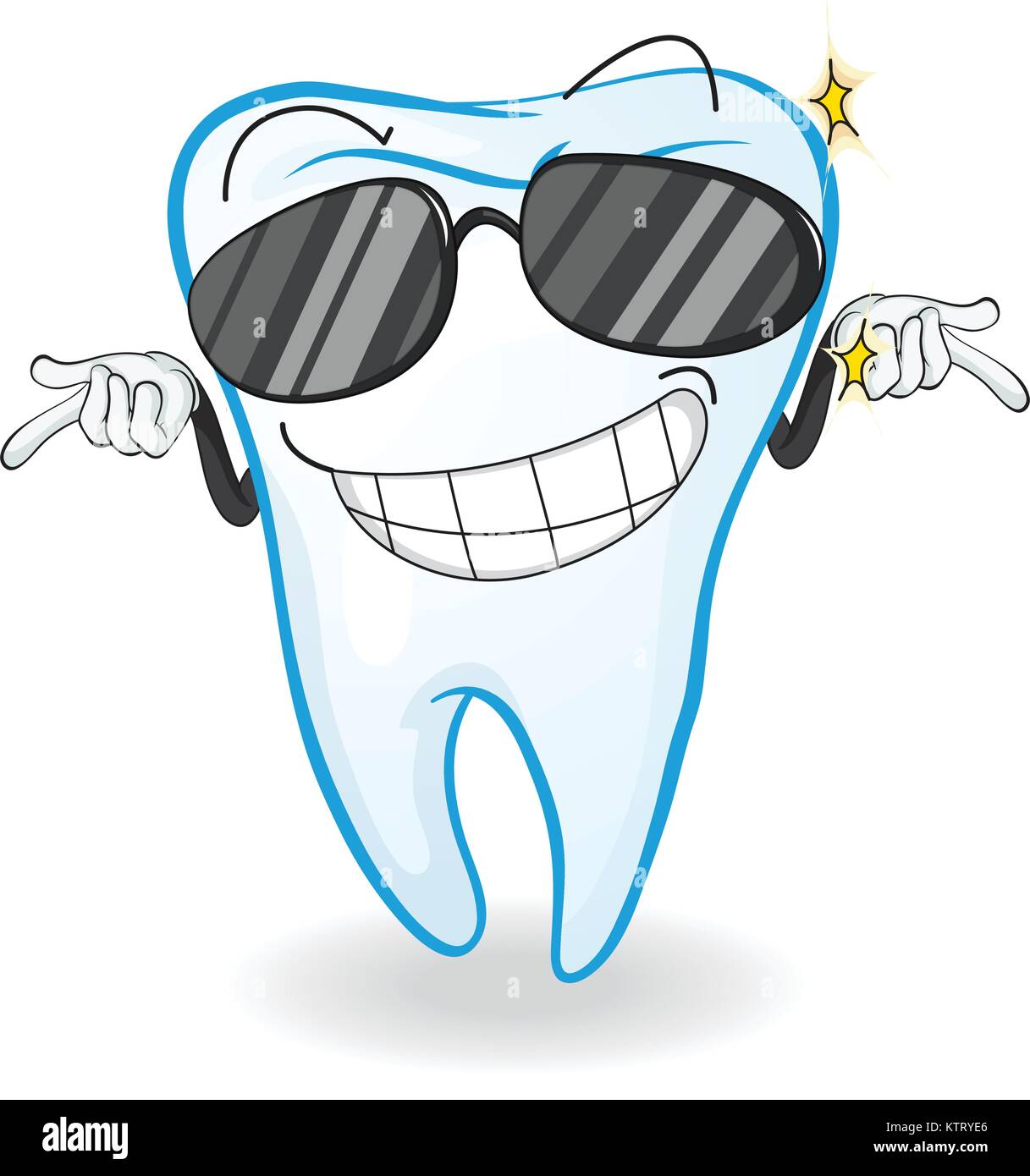 illustration of a tooth on a white background Stock Vector Image & Art ...