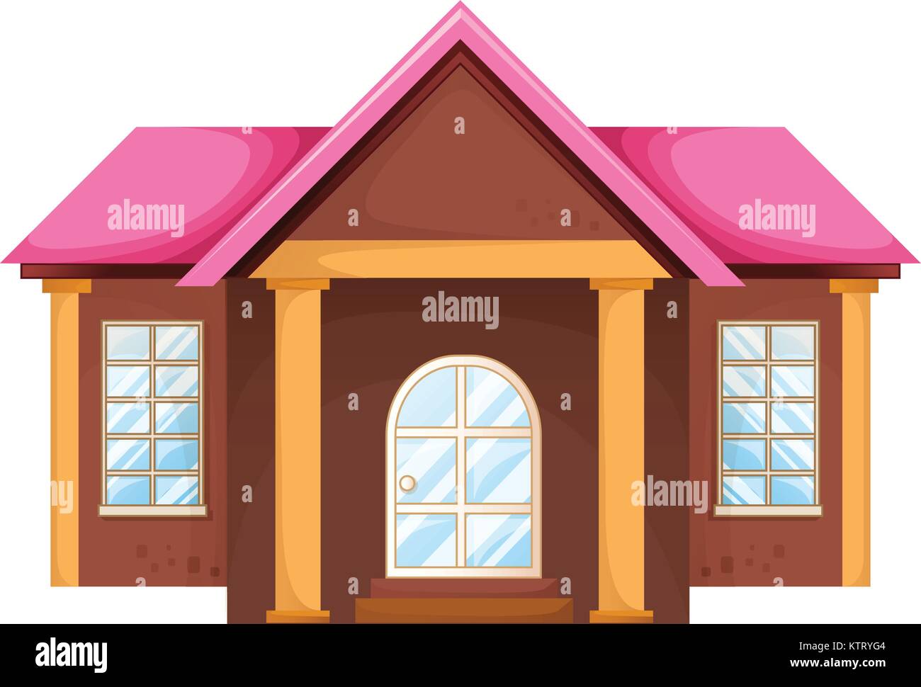 illustration of a house on a white background Stock Vector Image & Art ...