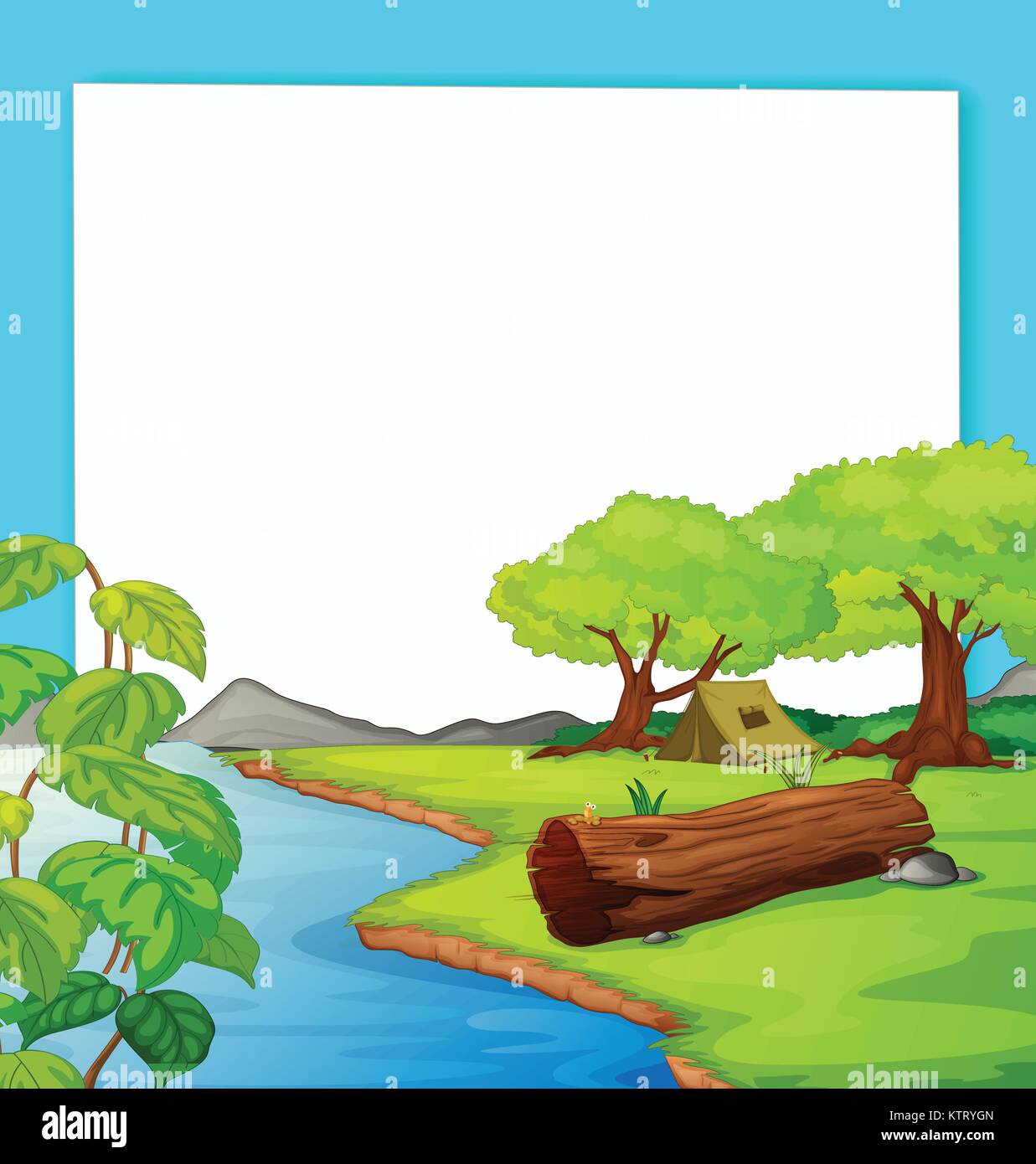 Illustration of forest on paper Stock Vector Image & Art - Alamy