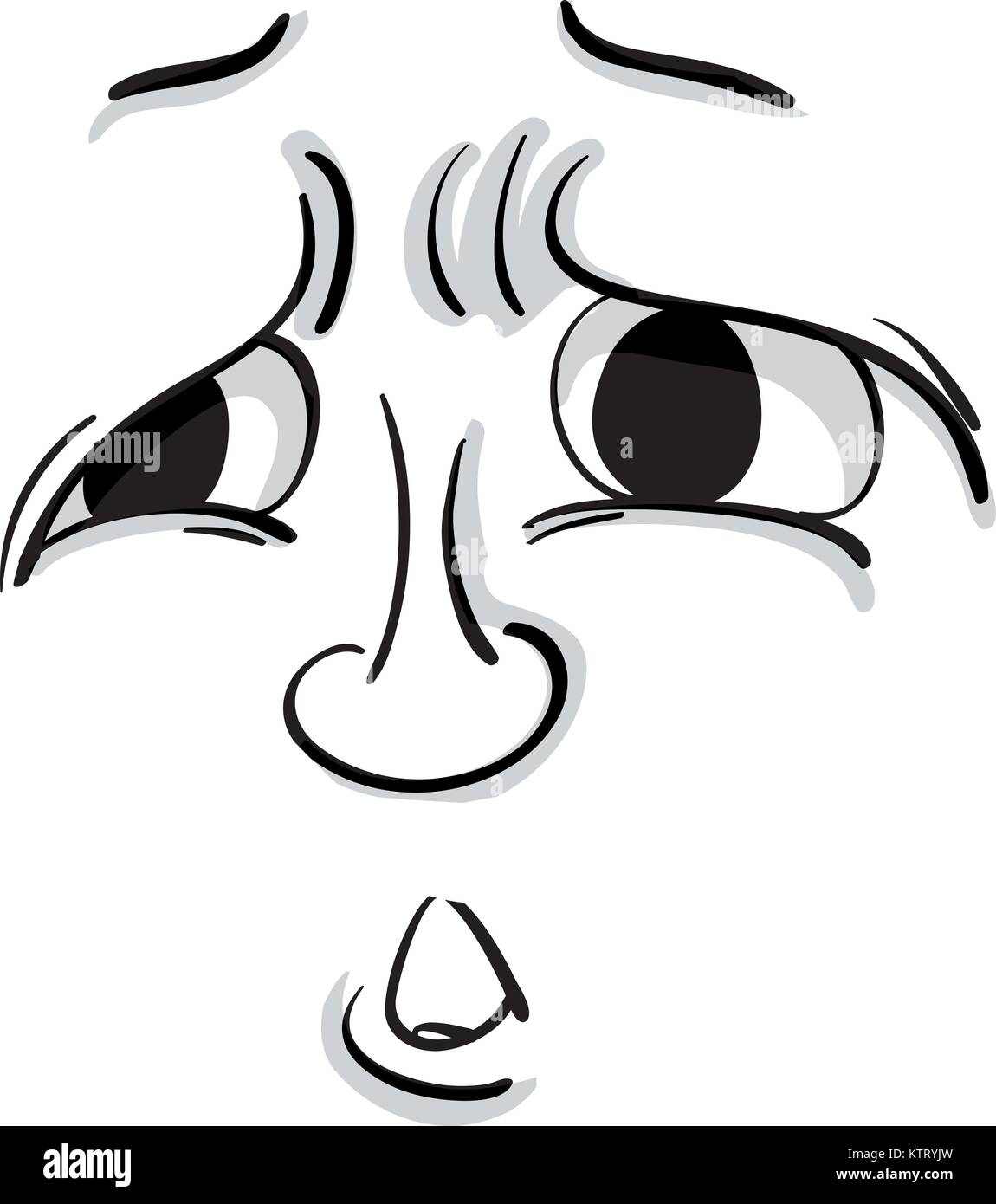 Illustration of a comical facial expression Stock Vector Image & Art ...