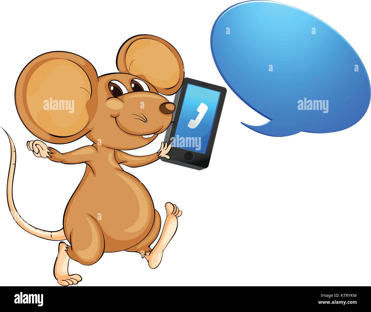 Mouse call rodent Stock Vector Images - Alamy