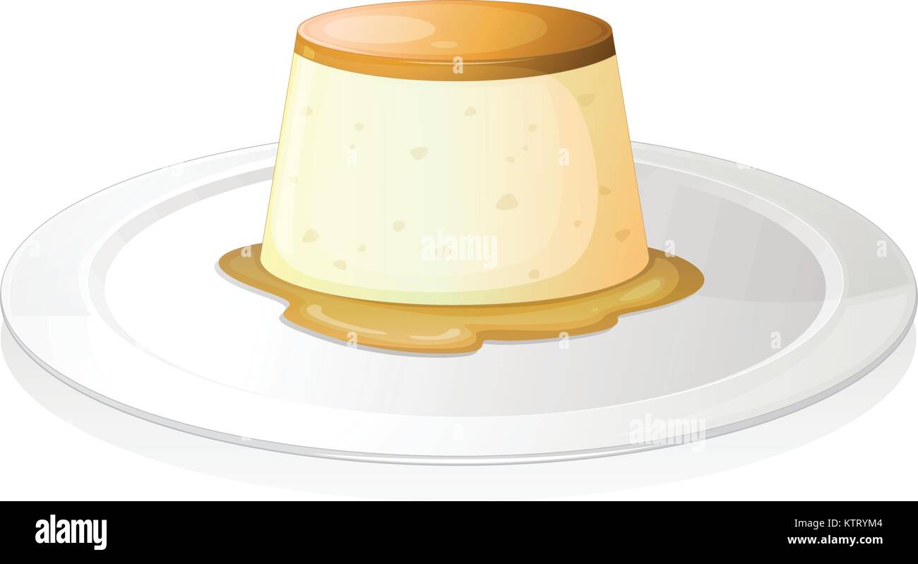 illustration of a puding on a white background Stock Vector Image & Art ...
