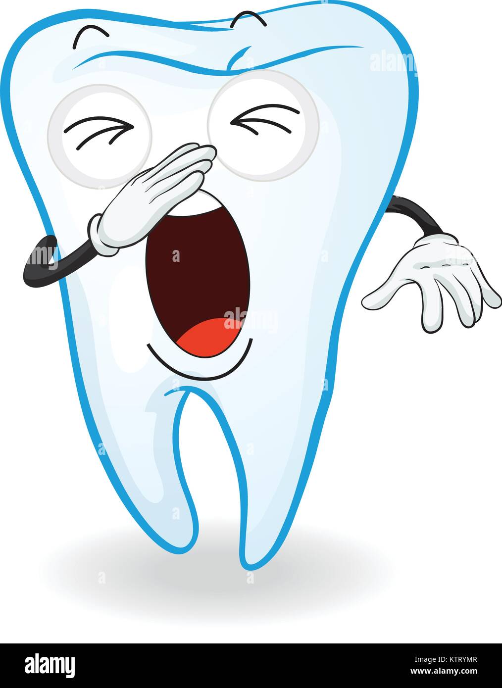 illustration of a tooth on a white background Stock Vector Image & Art ...