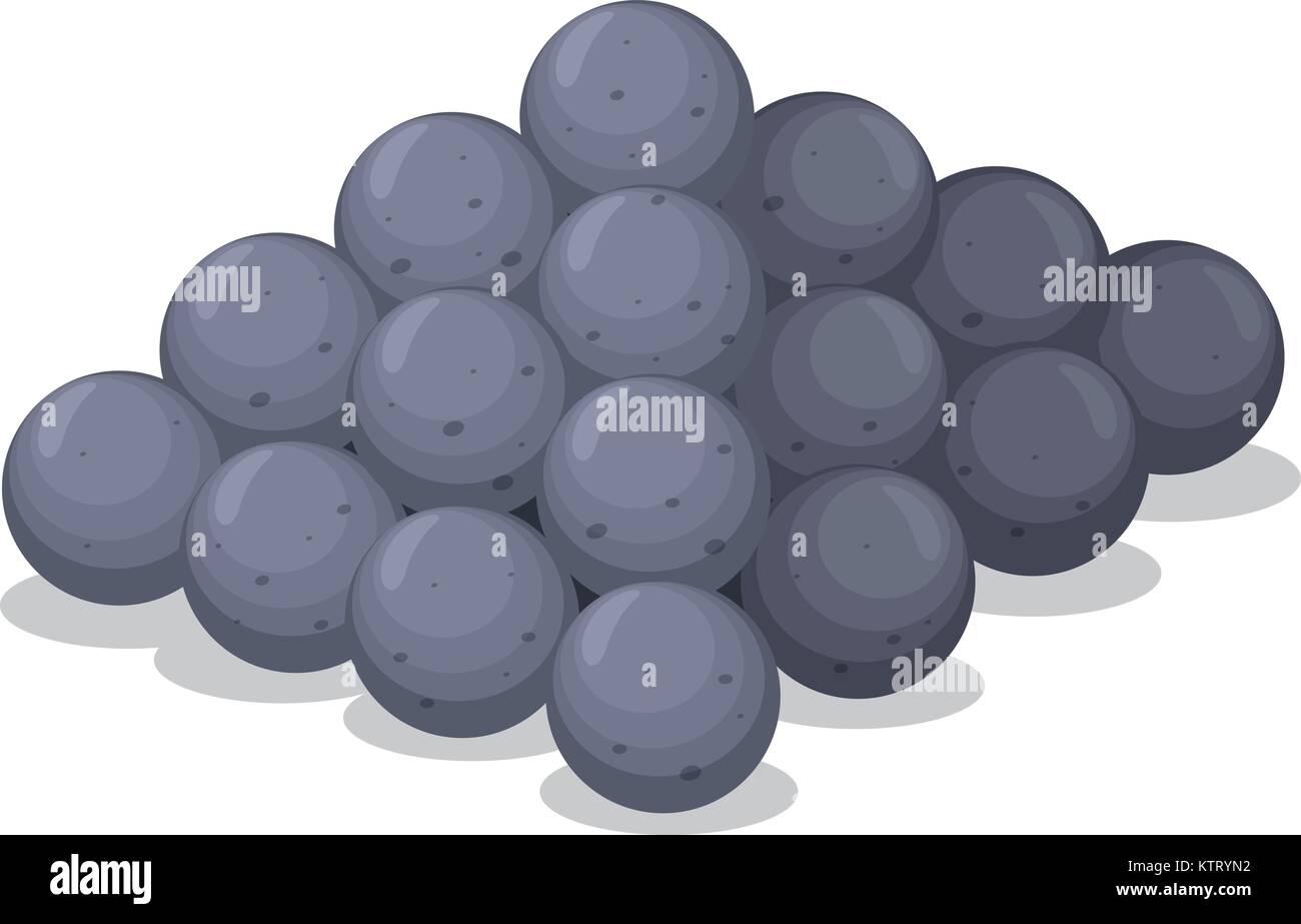 Pile of cannon balls Stock Vector Images - Alamy