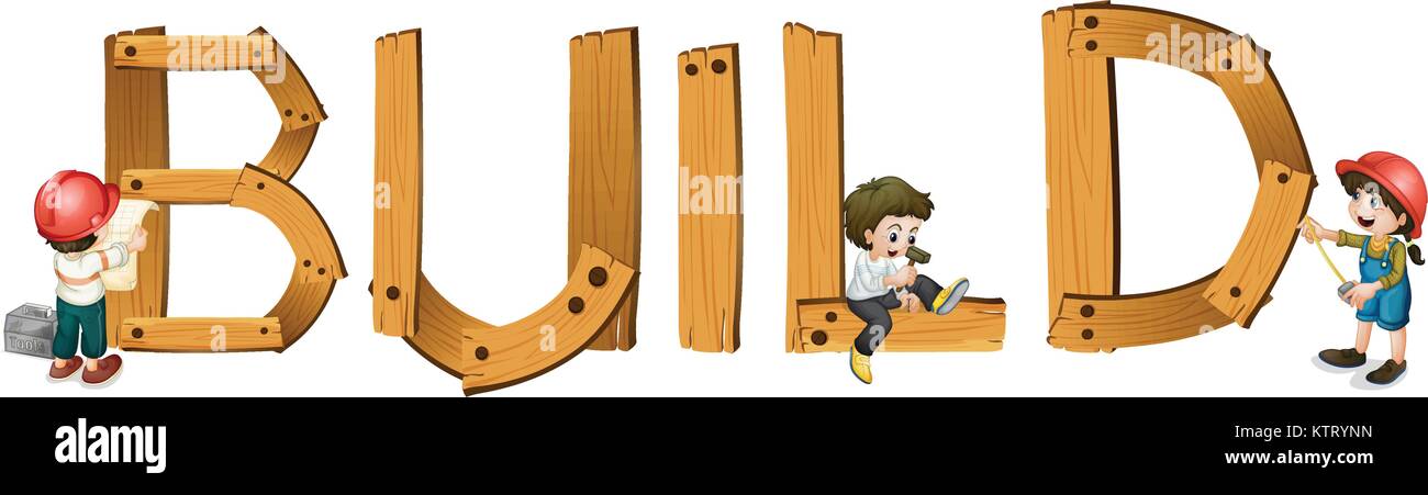 Illustration of a build sign Stock Vector Image & Art - Alamy