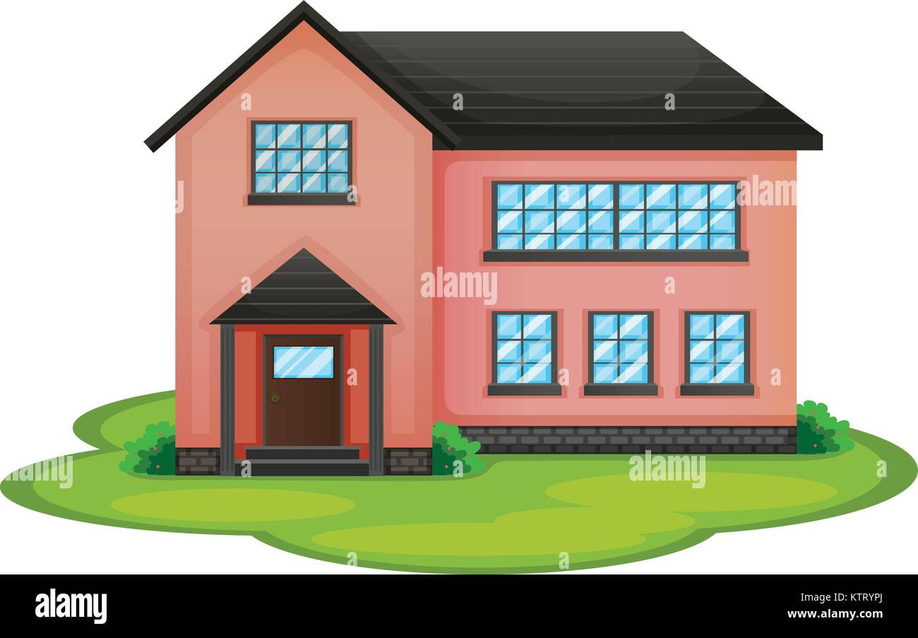 illustration of a house on a white background Stock Vector Image & Art ...