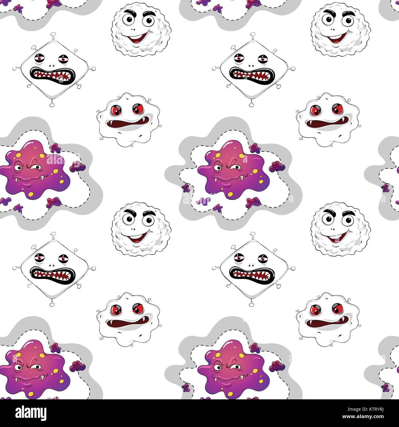 illustration of germs on a white background Stock Vector Image & Art ...