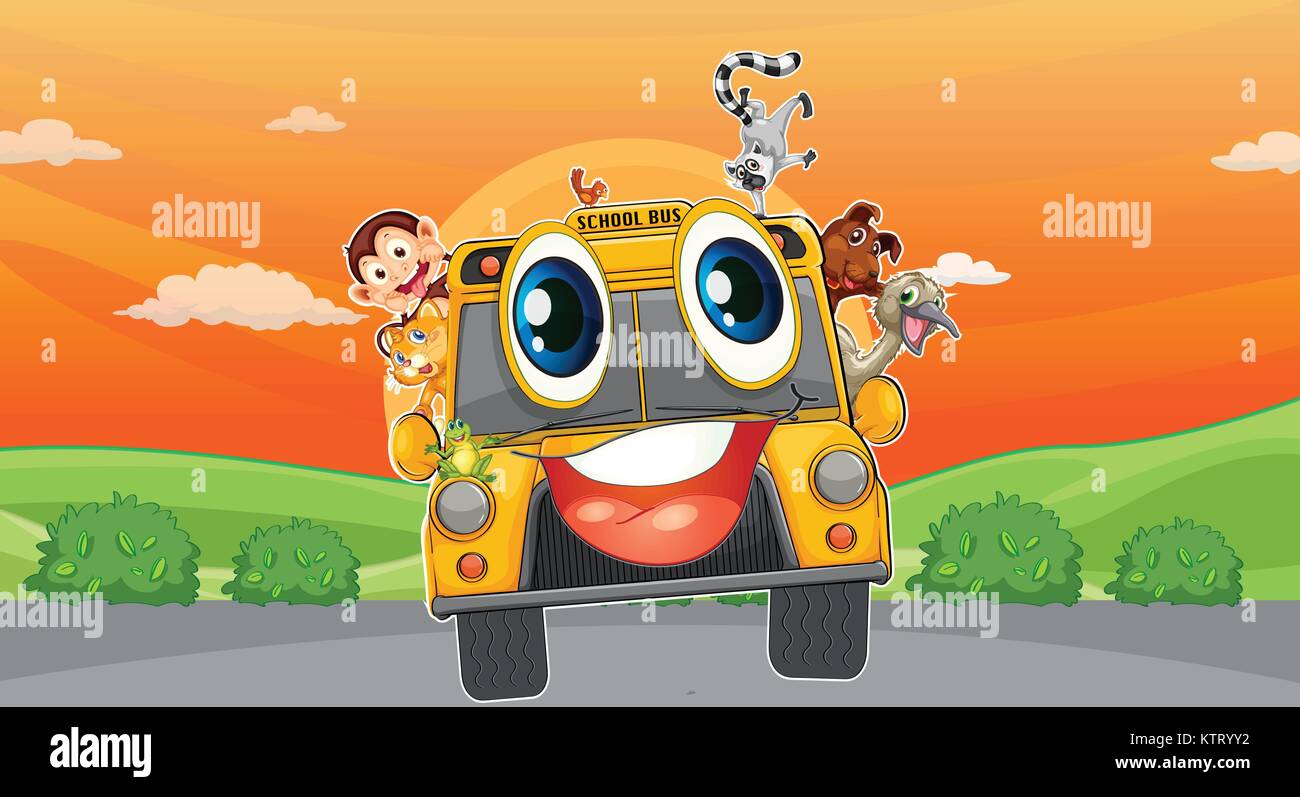 Dog With Bus Animation