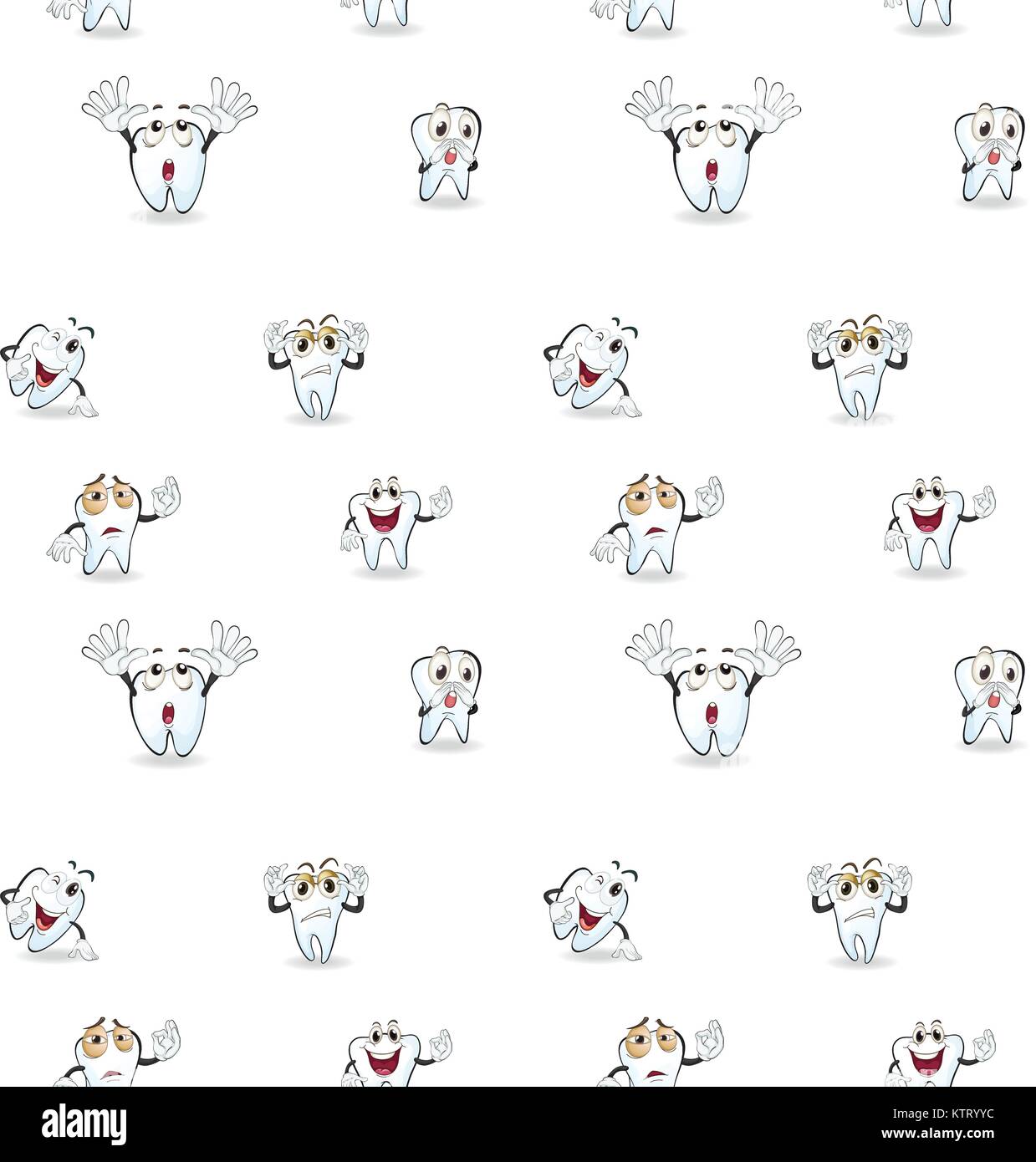 illustration of a tooth on a white background Stock Vector Image & Art ...