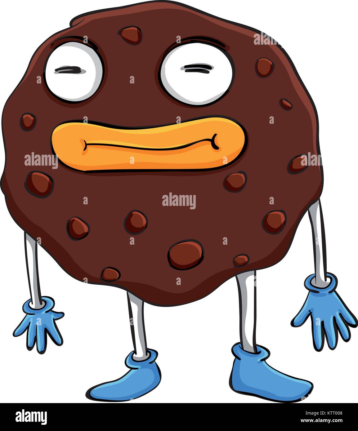 Illustration of comical cartoon food Stock Vector Image & Art - Alamy