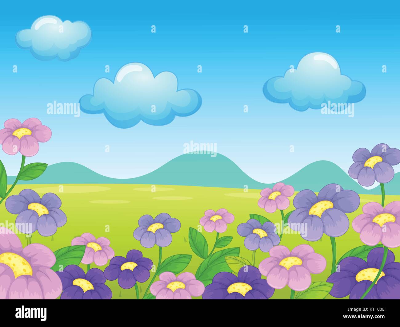 Illustration of an empty flower background Stock Vector Image & Art - Alamy