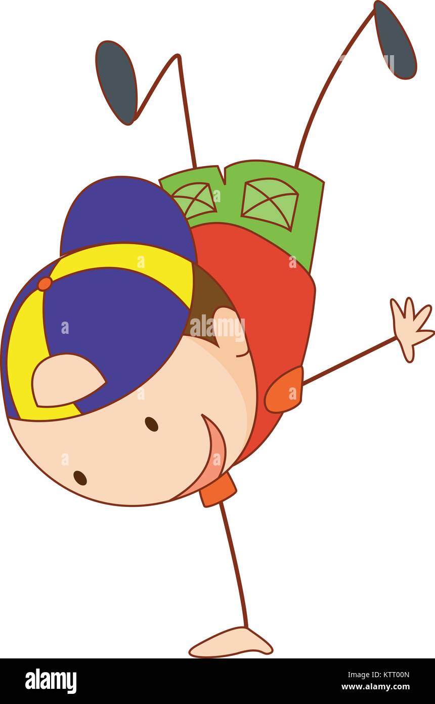Simple cartoon of a cute boy Stock Vector Image & Art - Alamy