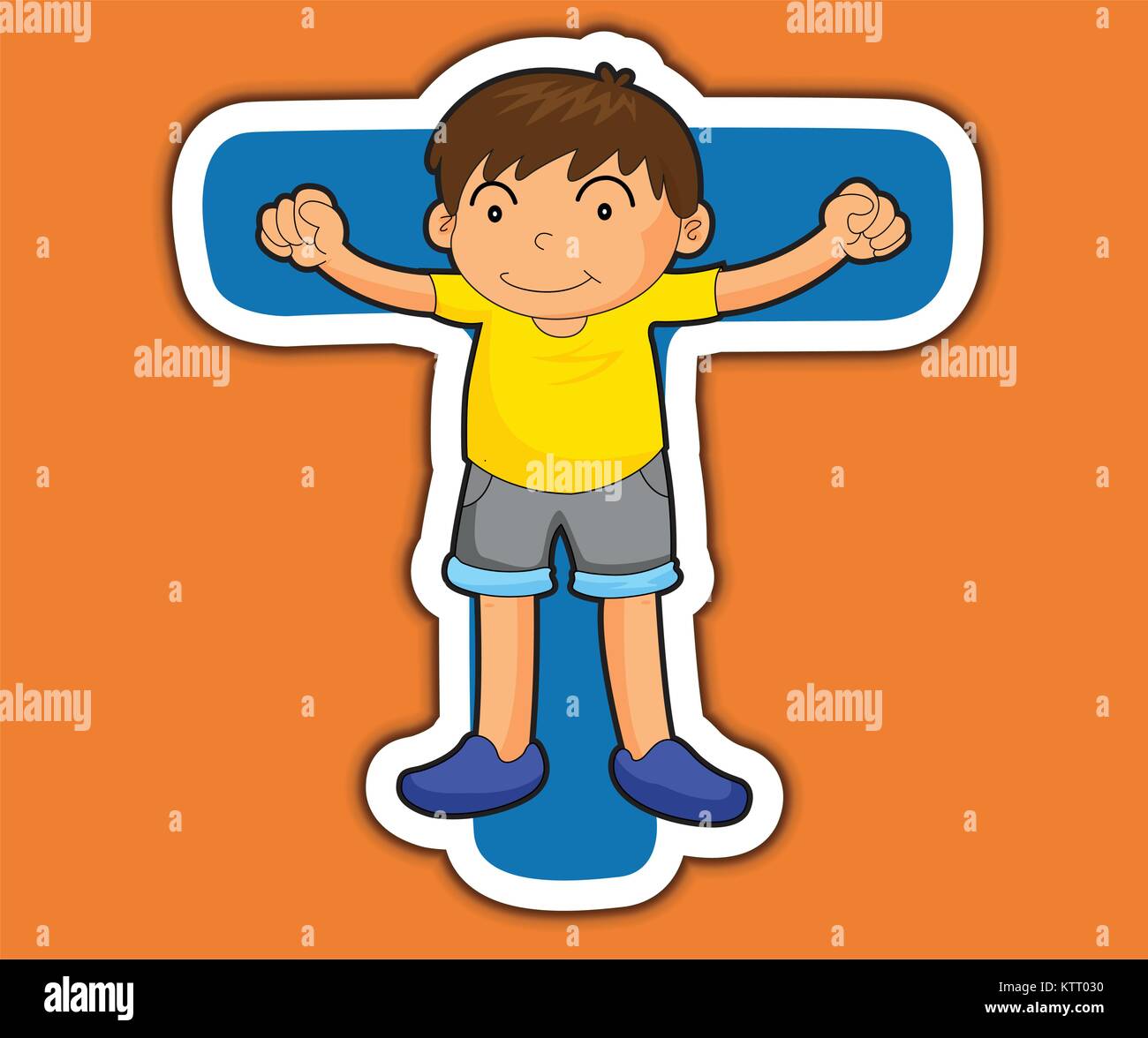 Illustrated alphabet letter series with kids Stock Vector Image & Art ...