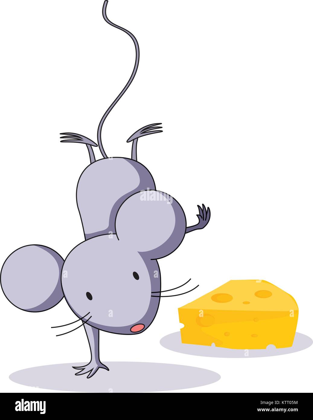 Illustration of a mouse doing a handstand Stock Vector Image & Art - Alamy