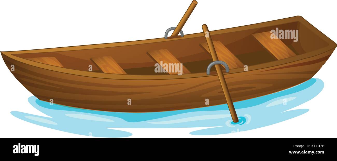 Small white wooden row Stock Vector Images - Alamy