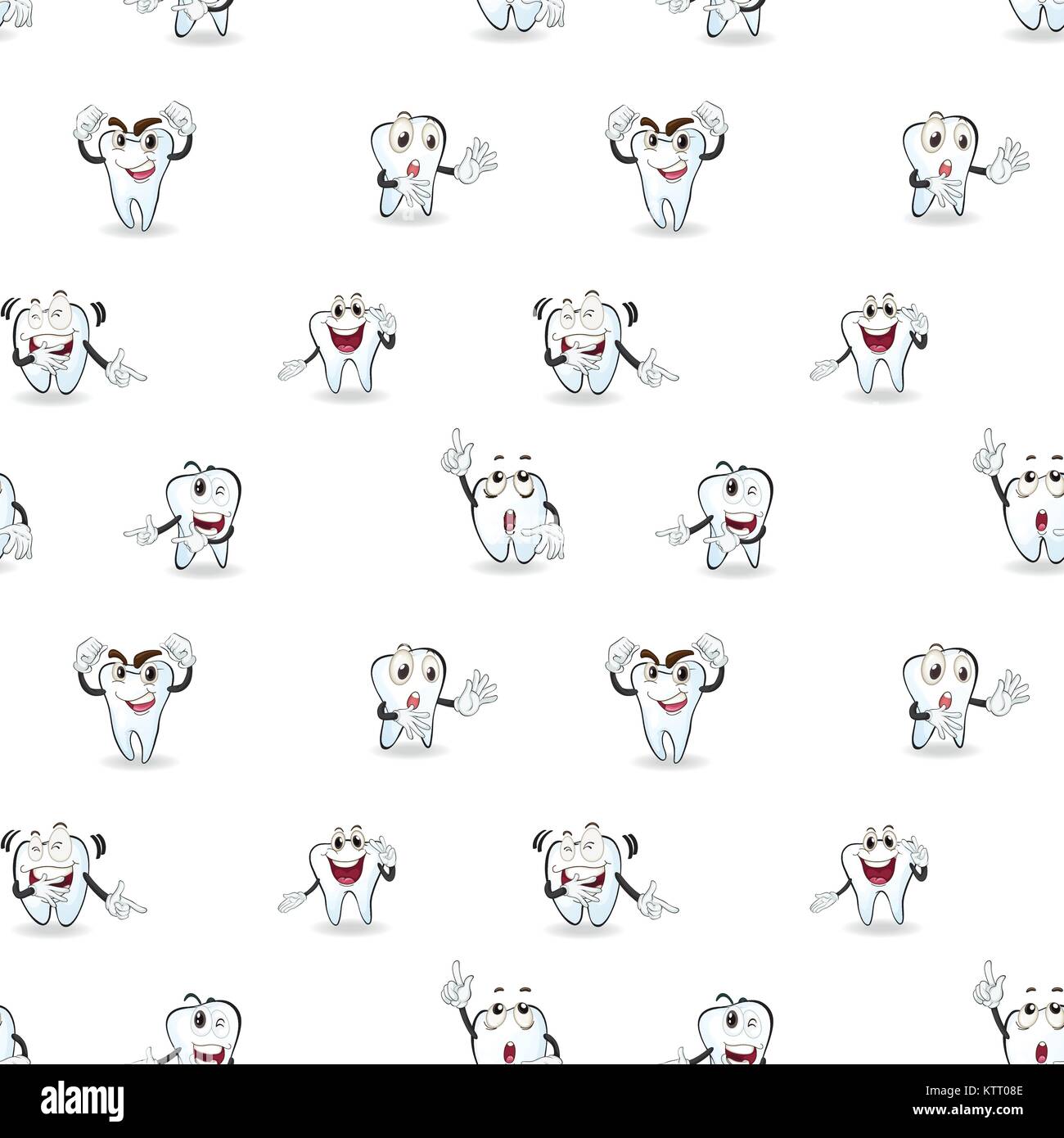 illustration of teeth on a white background Stock Vector Image & Art ...