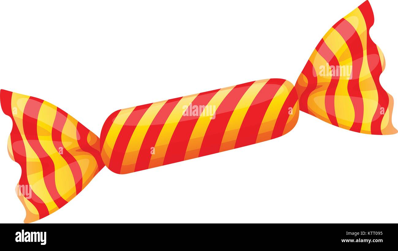 illustration of a orange candy on a white background Stock Vector Image ...