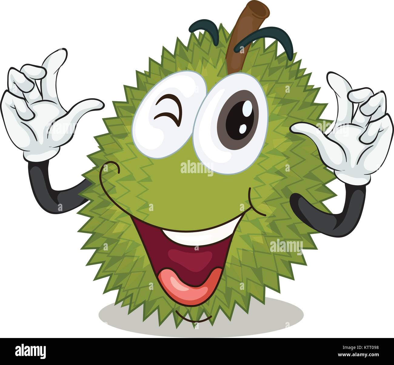 illustration of jackfruit on a white background Stock Vector Image ...