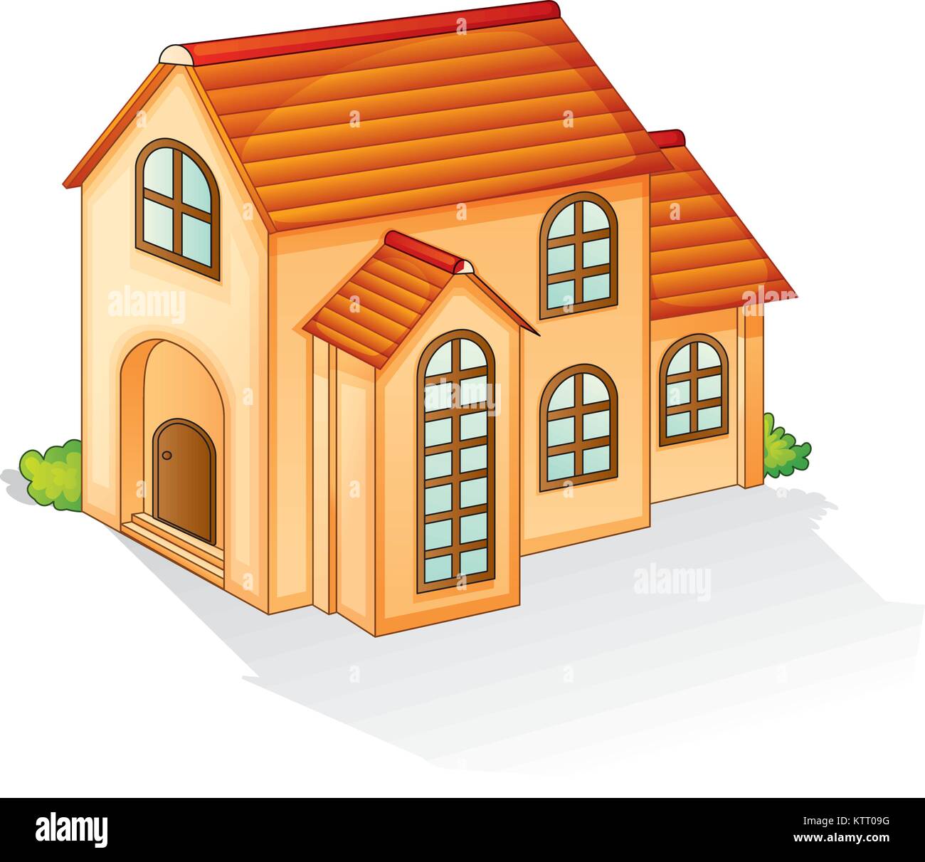illustration of a house on a whitte background Stock Vector Image & Art ...