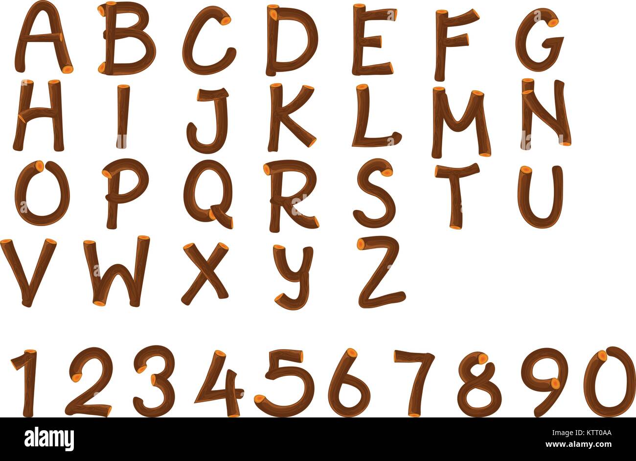 detailed illustration an alphabet on a white background Stock Vector ...