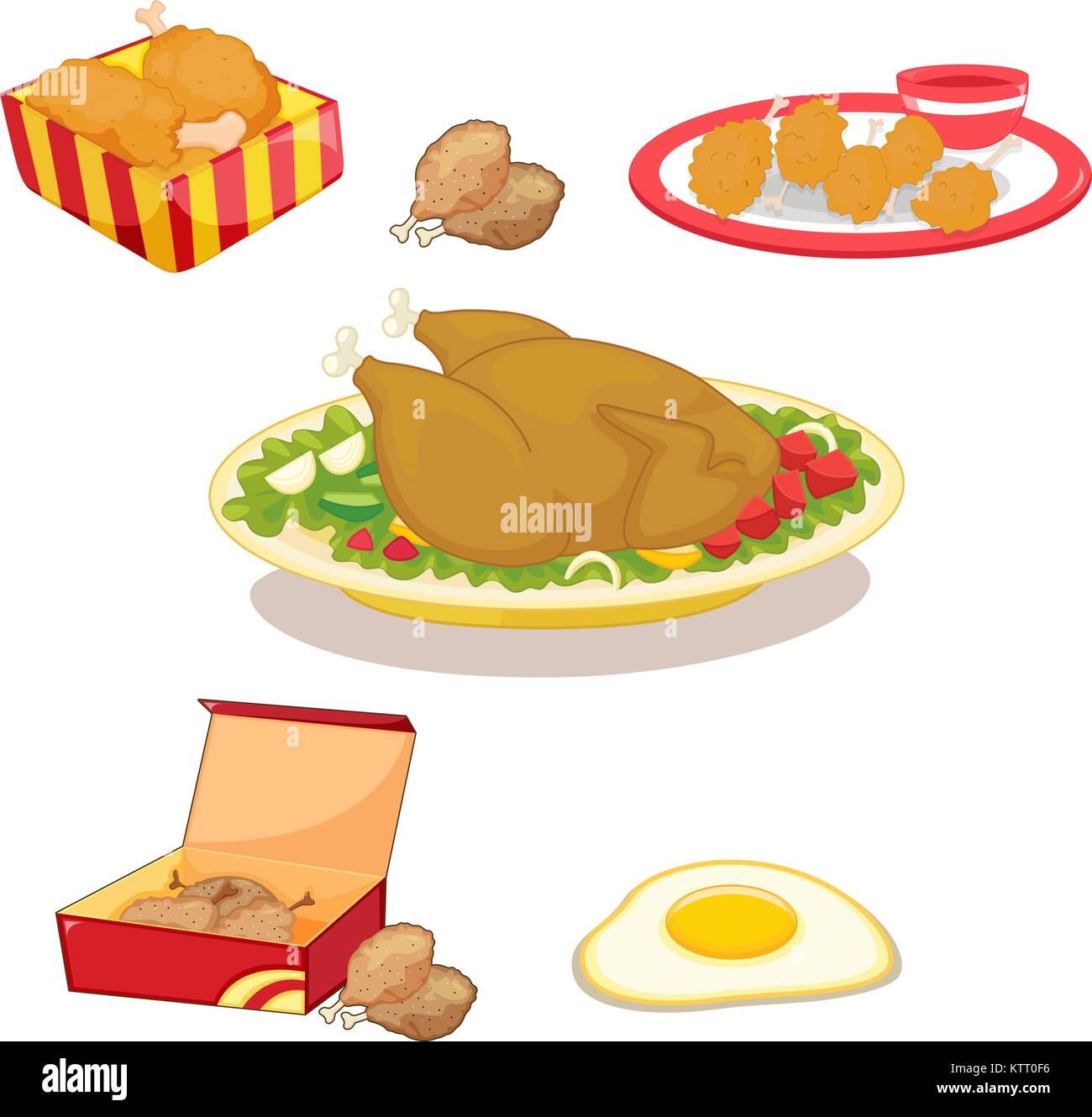 Cooked Chicken Clip Art