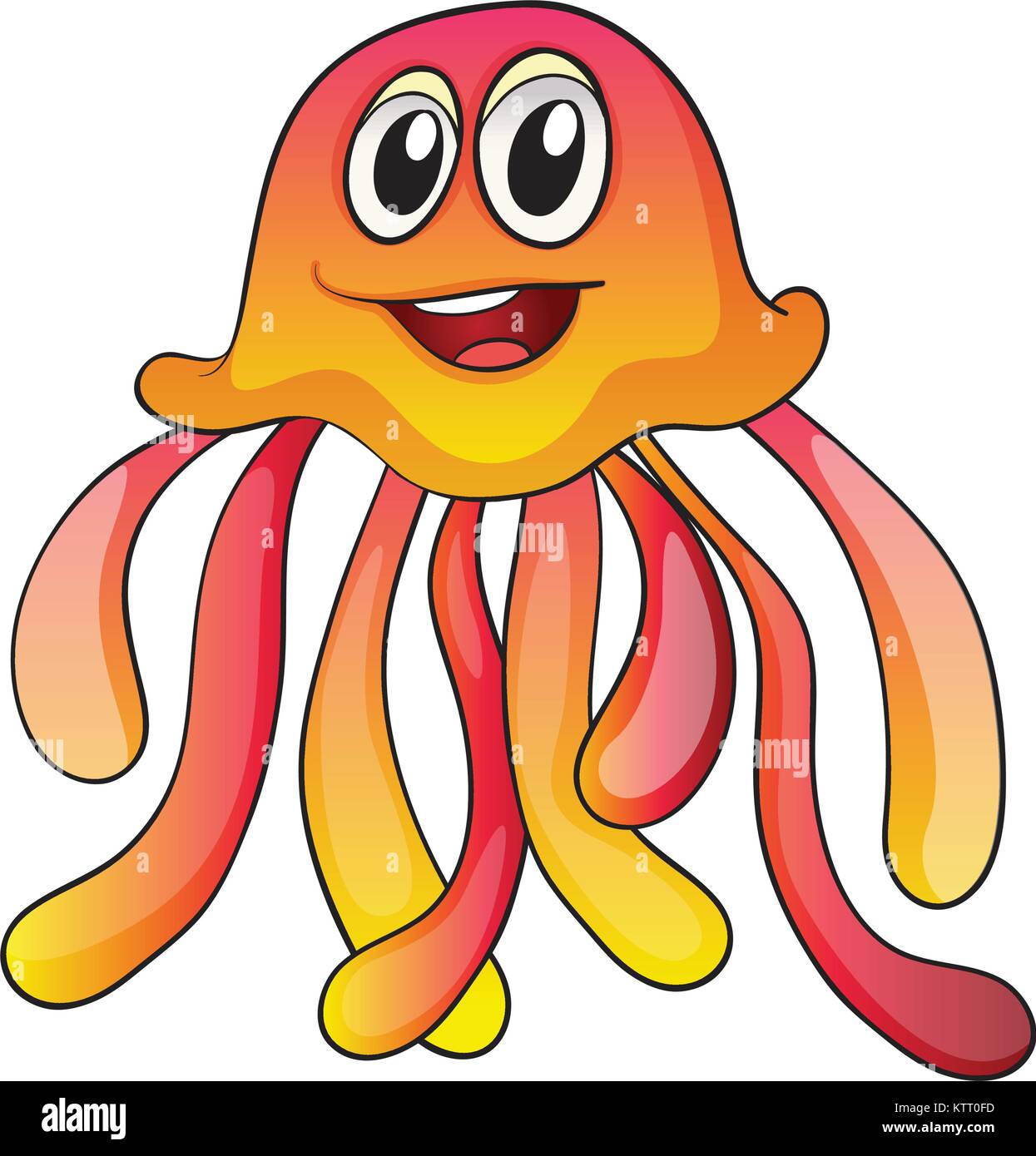 Simple Cartoon Jellyfish