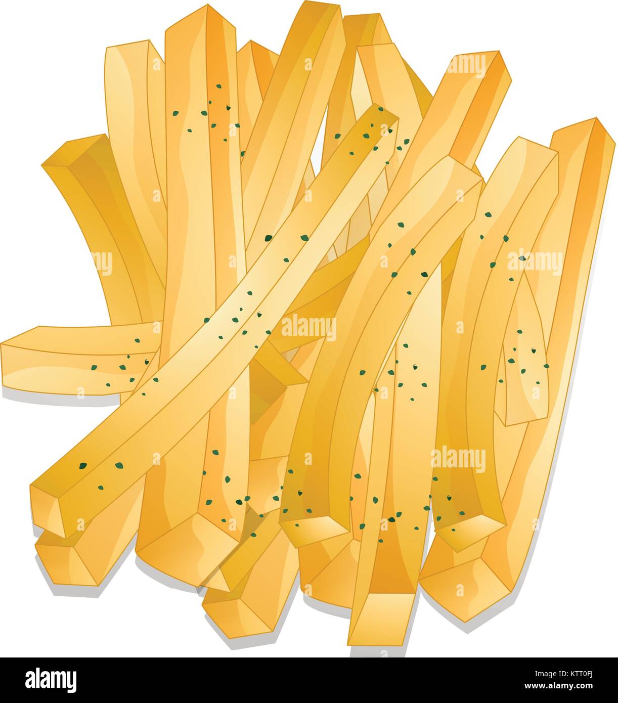 illustration of a fries on a white background Stock Vector Image & Art ...