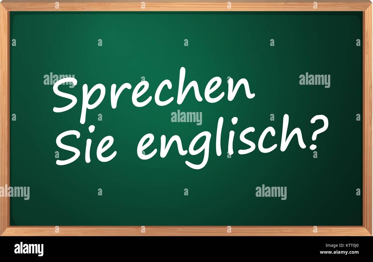 Illustration of German English sign Stock Vector Image & Art - Alamy