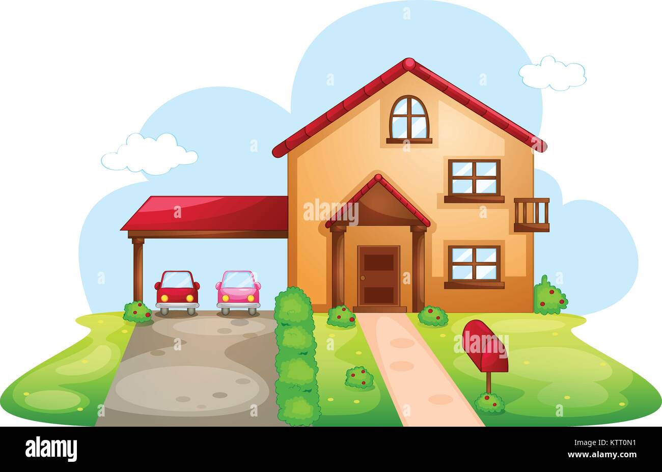 Illustration of a standard house Stock Vector Image & Art - Alamy