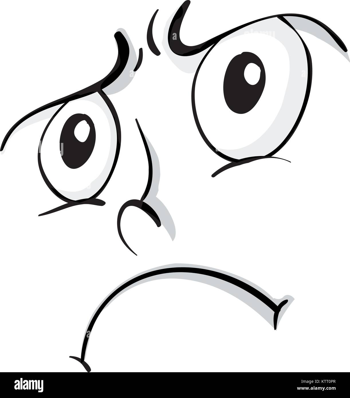 Illustration of a comical facial expression Stock Vector Image & Art ...