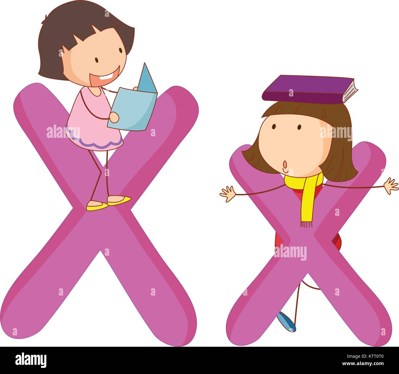 Illustration of children in a letter of alphabet Stock Vector Image ...
