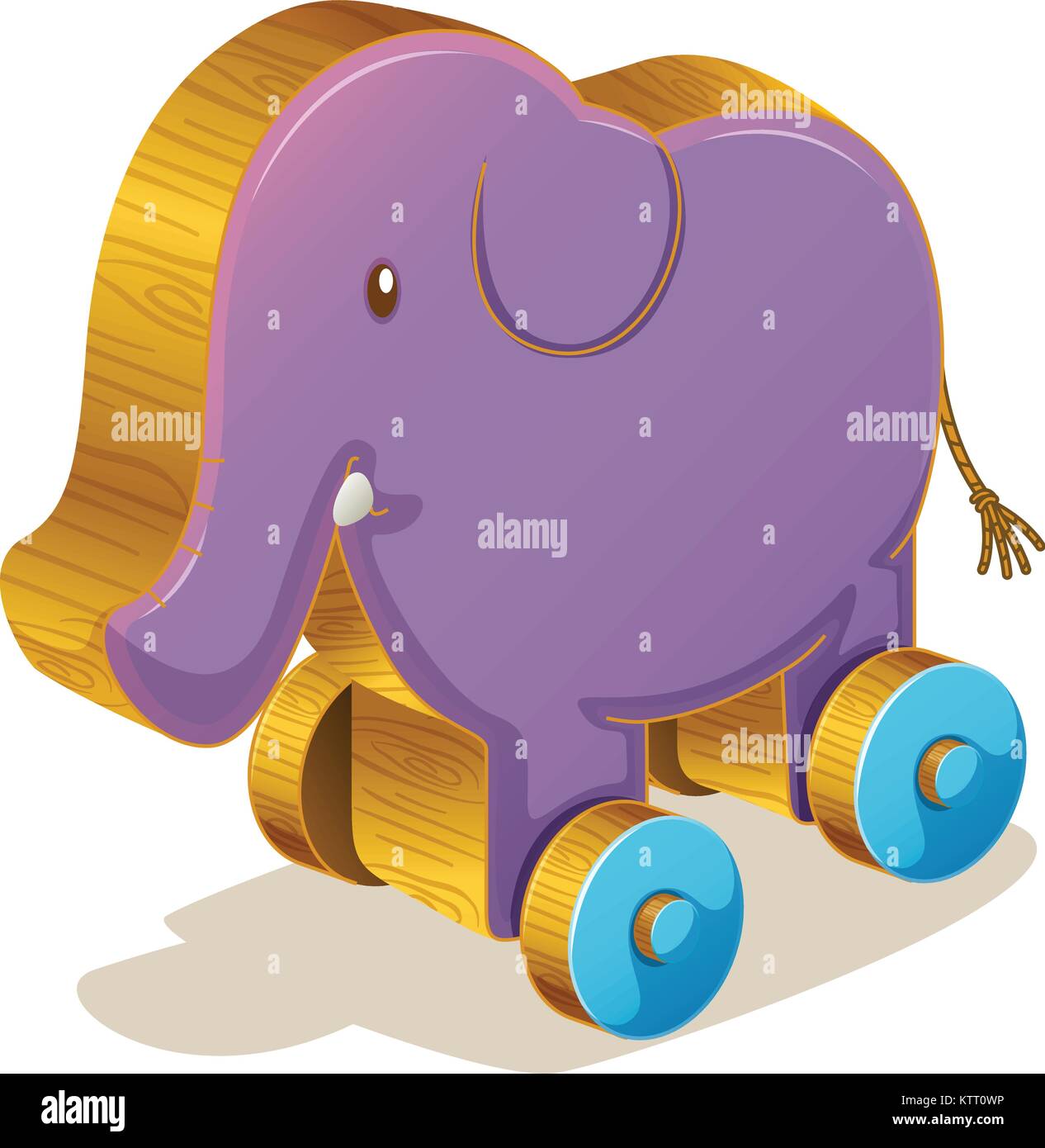 Illustration of a purple toy elephant Stock Vector Image & Art - Alamy