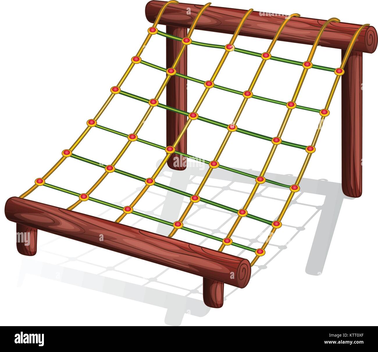 Wooden obstacle course Stock Vector Images - Alamy