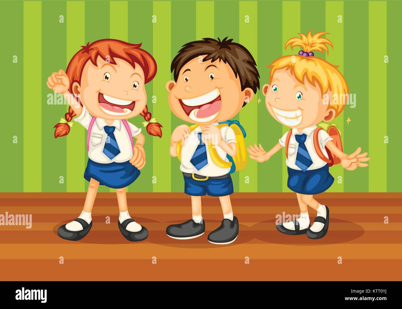 Green School Uniform Clip Art