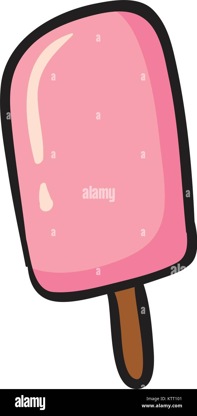Ice cream block isolated Stock Vector Images - Alamy
