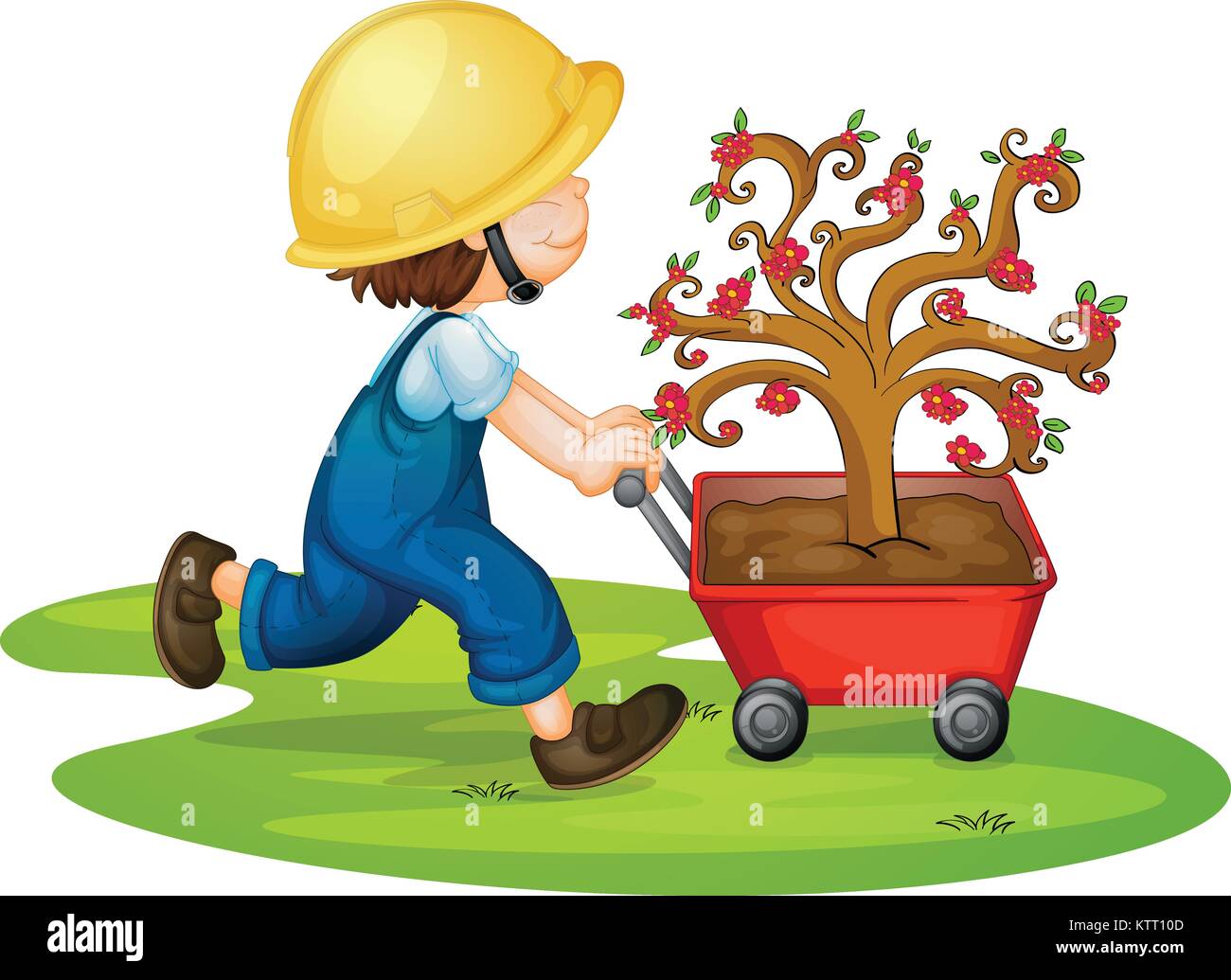 Small boy in hat Stock Vector Images - Alamy
